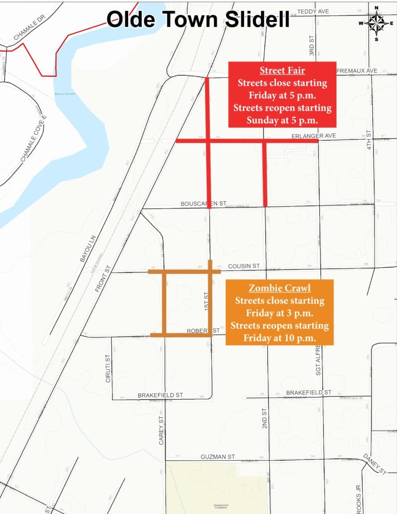 Olde Towne Slidell Event Street Closures, Oct. 27 - Oct. 29 - The City ...