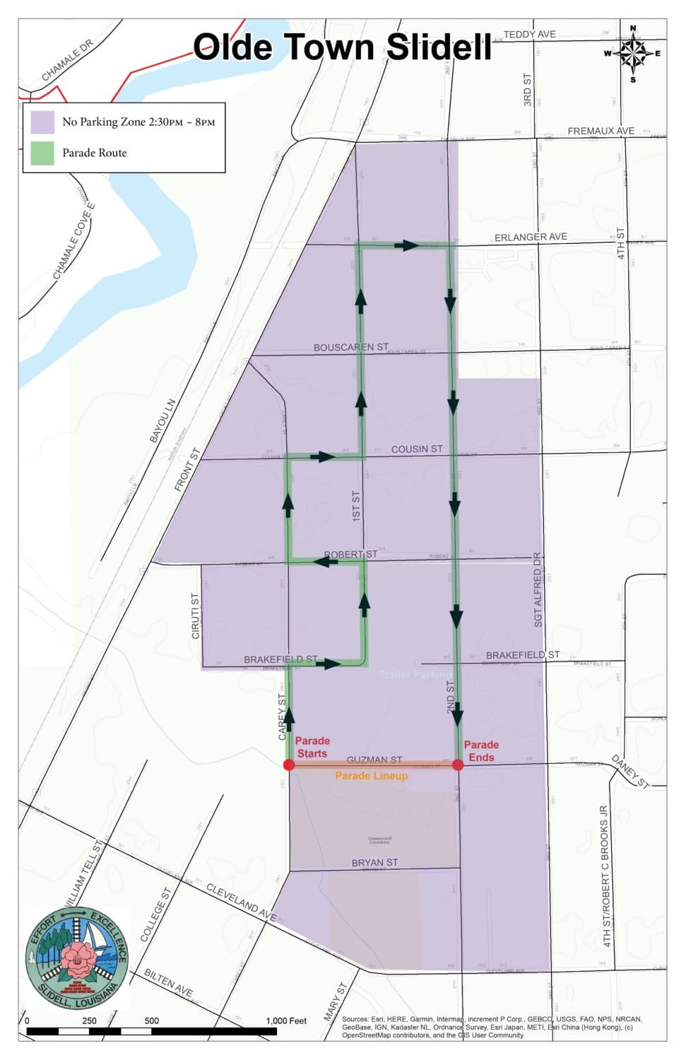 City announces Olde Towne street closures for Slidell Christmas Golf ...